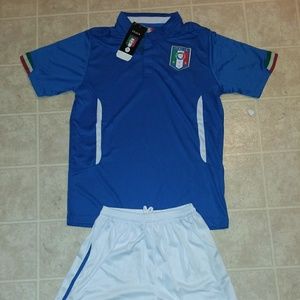 other | Shirts & Tops | Italy National Team Kids Soccer Kit | Poshmark